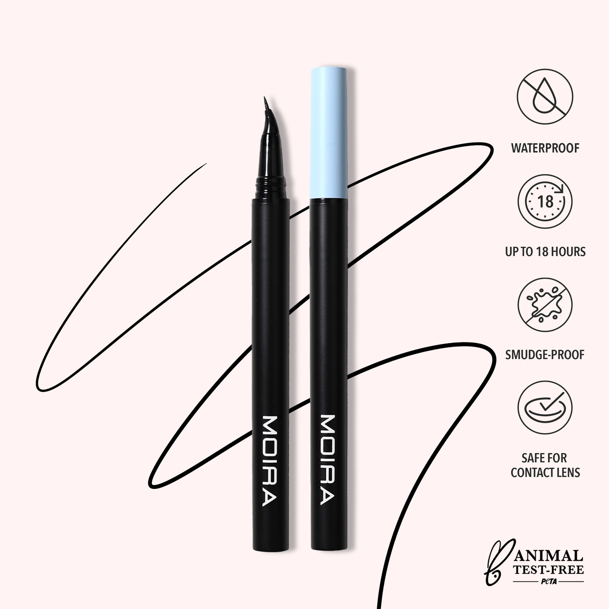Micro Tip Liquid Liner (002, Brown) | MOIRA Cosmetics