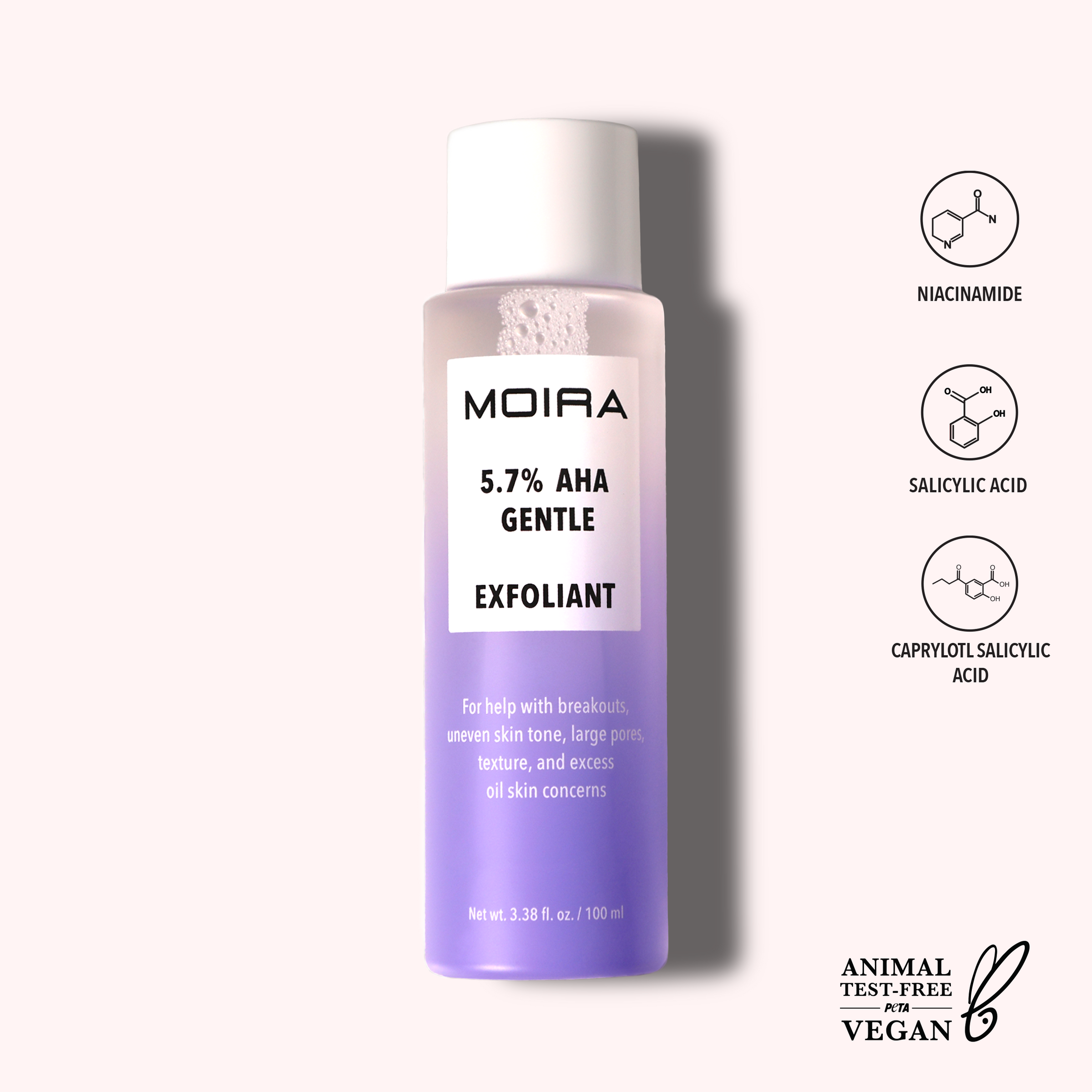 5.7% AHA Gentle Exfoliant | MOIRA Cosmetics