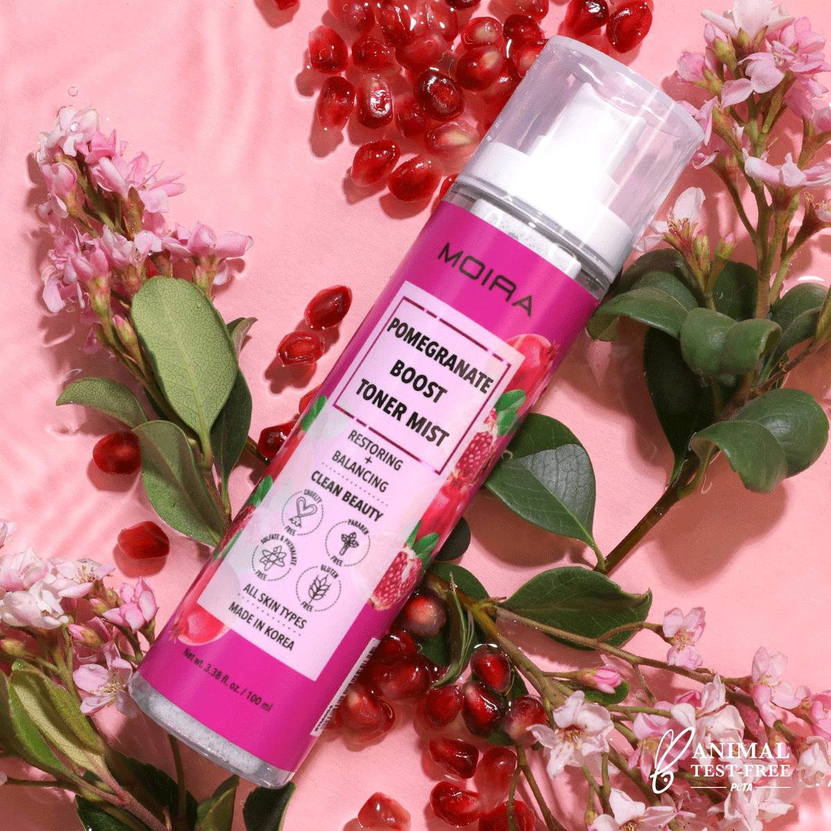 Pomegranate Boost Toner Mist | MOIRA Cosmetics