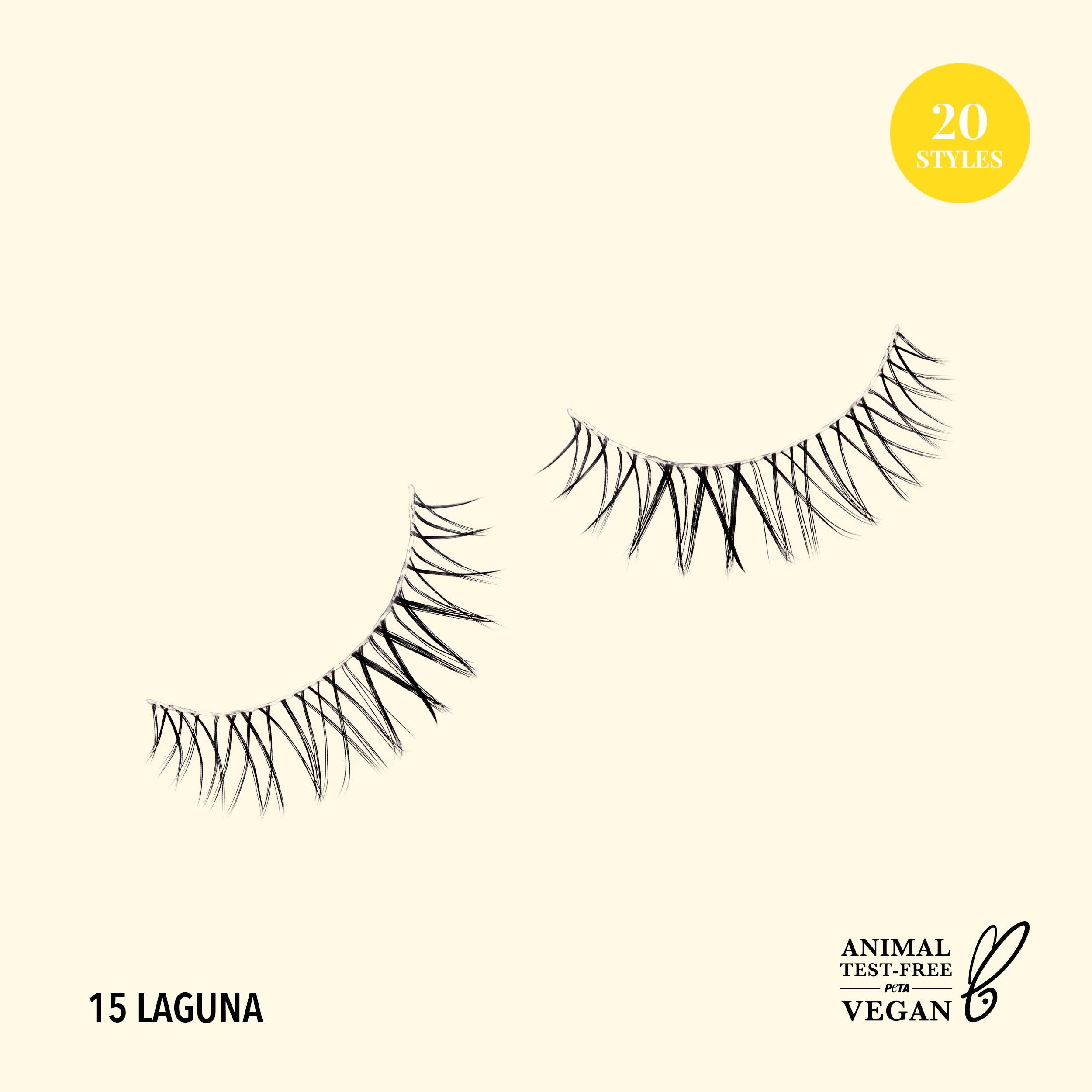 Natural Effect Bionic Vegan Faux Lashes (015, Laguna)