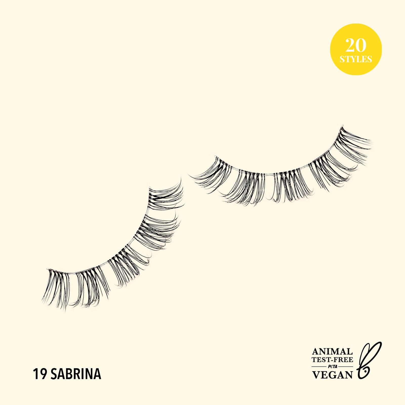 Natural Effect Bionic Vegan Faux Lashes (019, Sabrina)